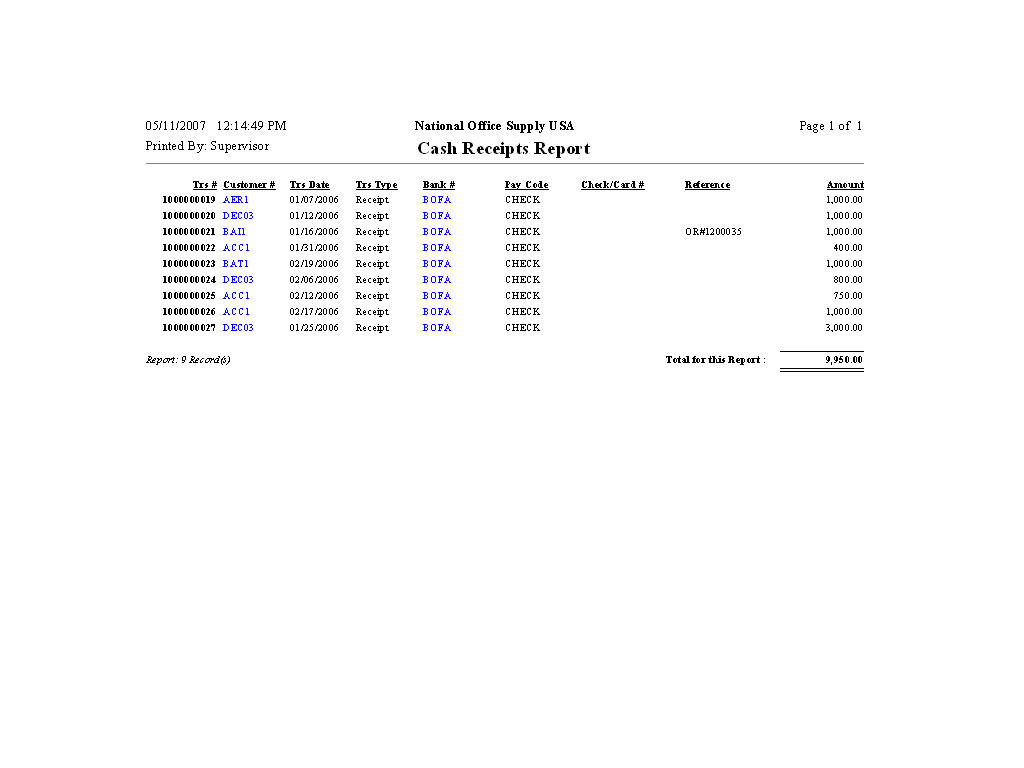 AccountMate: Sample Reports