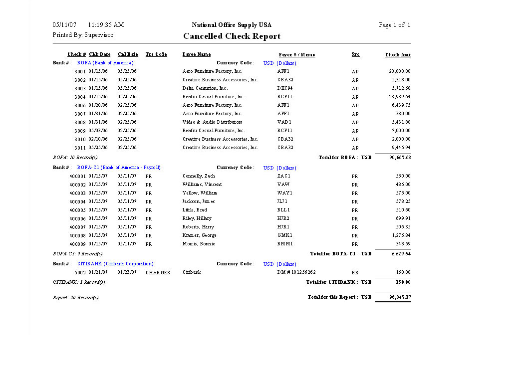 AccountMate: Sample Reports