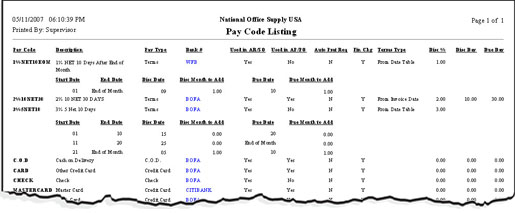 AccountMate: Sample Reports